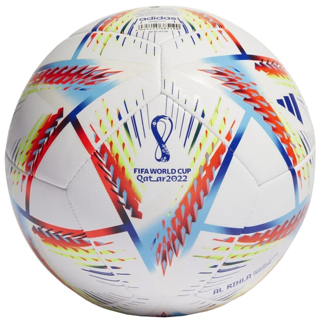 ADIDAS AL RIHLA genähter Trainingsball Fußball WM 2022 Katar weiß ...