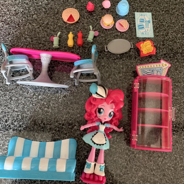 MY LITTLE PONY Equestria Girls Mini Dolls Pinkie Pie Sweet Snacks Cafe Playset £23.00 - PicClick UK