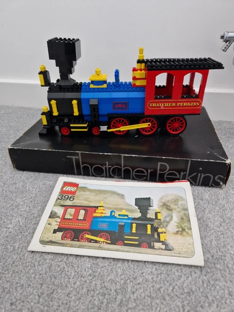 VINTAGE CLASSIC LEGO 396 Thatcher Perkins Train / Locomotive Hobby 100% ...