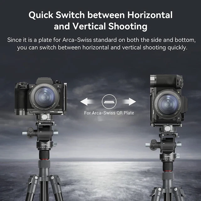 SMALLRIG FUJIFILM X H2S|X-H2 Arca-Swiss L Bracket for Mirrorless Camera ...