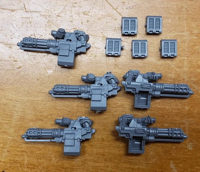 WARHAMMER 30K SPACE Marine Bits Legion Special Weapons Rotor Cannon x5 ...