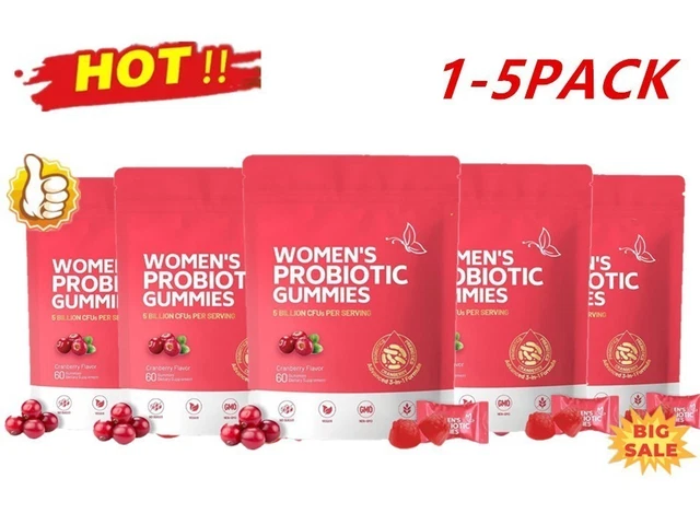 1-5PC VAGINAL WOMEN Probiotic Feminine Balance PH Gummies for Healthy ...