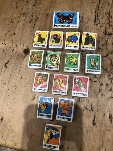 RARE VINTAGE STAEDTLER ANIMAL ERASERS FROM THE 70’s/80’s, PERFECT FOR ...