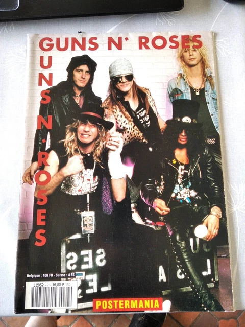 MAGAZINE VINTAGE GUNS N' ROSES - HARD ROCK postermania 7 - POSTER géant ...