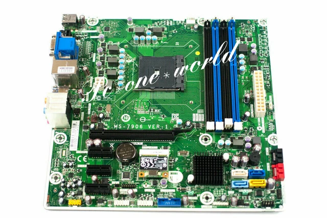 HP MS-7906 747512-001 Motherboard Socket FM2 DDR3 mATX DVI AMD A75 ...