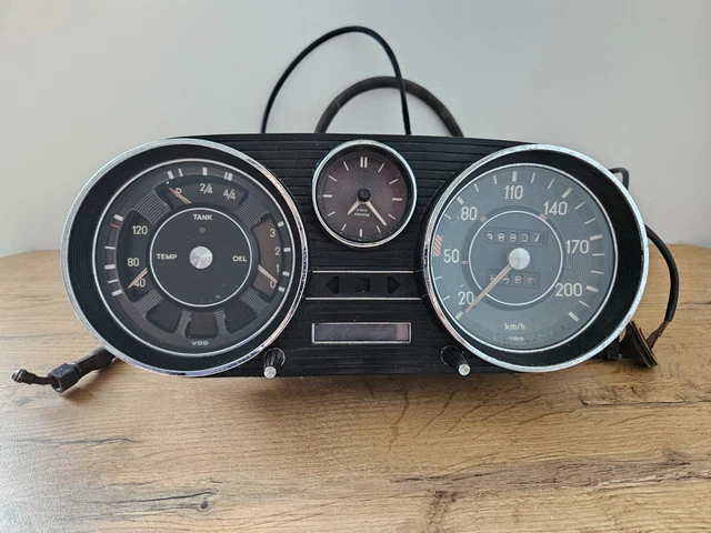 MERCEDES-BENZ INSTRUMENT CLUSTER VDO W108 W109 W114 W115 1085420301 £ ...