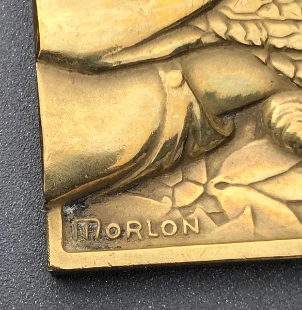 ANCIENNE MÉDAILLE AGRICOLE Art Déco Signée Morlon , Non Gravée EN ...