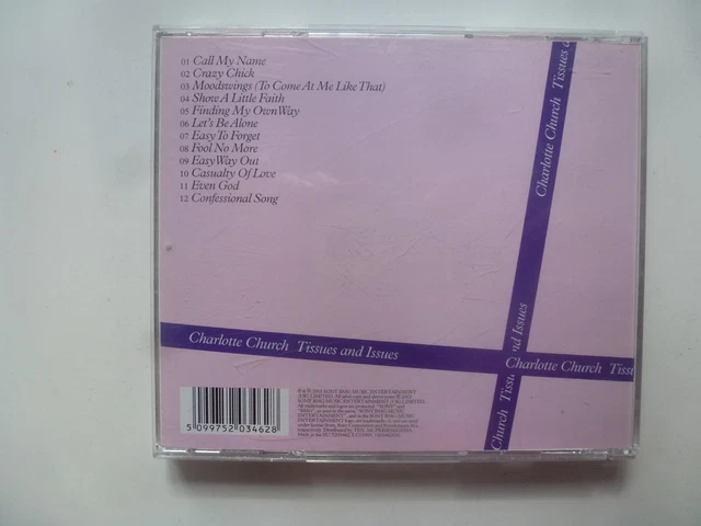 CHARLOTTE CHURCH - Tissues And Issues New Cd 2005 Eu $13.00 - PicClick AU