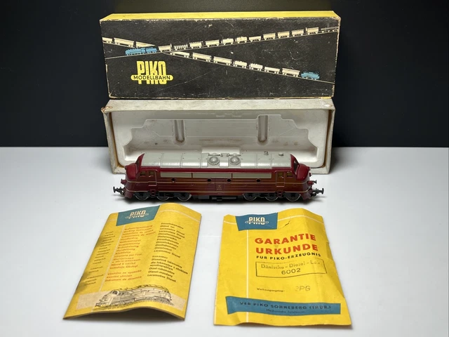 SPUR H0 DDR PIKO Dänische Diesellok 6002 Nohab DSB TOP&GEPRÜFT ...