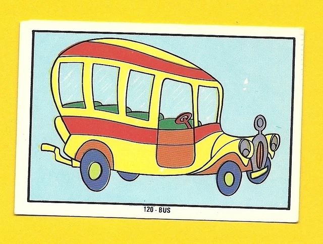 WACKY RACES BUS Vintage 1970s Hanna Barbera Cartoon Card from Spain $12 ...