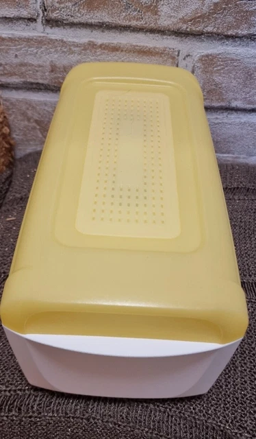 TUPPERWARE BROTMAX JUNIOR weiß - gelb A143 Brotkasten Toast Brot NEU ...
