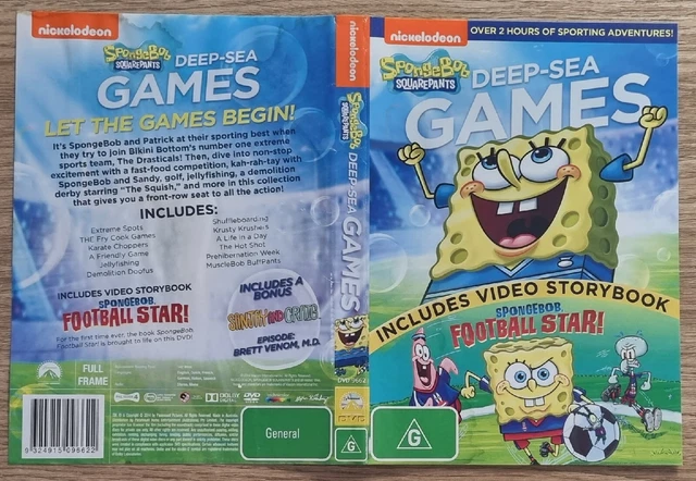 © SPONGEBOB SQUAREPANTS: Deep-Sea Games ~ DVD Cover Art ~ FREE postage!! £1.86 - PicClick UK