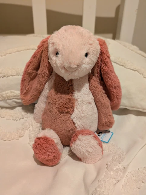 JELLYCAT BASHFUL PATCHWORK Coralia Bunny £312.70 - PicClick UK