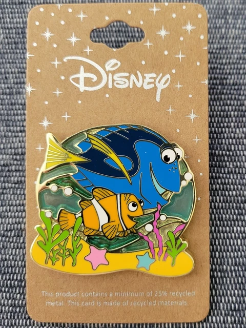 DISNEY PIXAR FINDING Nemo & Dory Stained Glass Enamel Pin NEW £8.61 ...