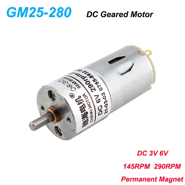 MICRO GEARED MOTOR DC 3V 6V High Torque PWM Speed Control Reversible ...
