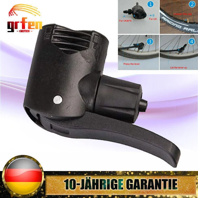 PUMPENKOPF FAHRRADPUMPE FAHRRADPUMPEN Adapter Pumpenadapterventil Für ...