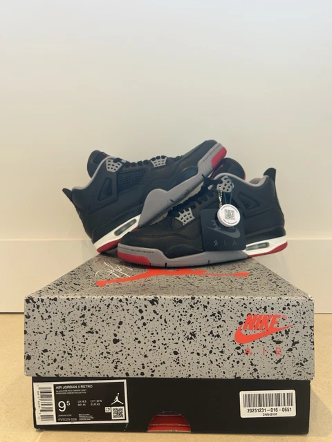 JORDAN 4 BRED Reimagined 🔴Uk8.5(Fast delivery 🚚)Trusted Seller ⭐️ £104. ...