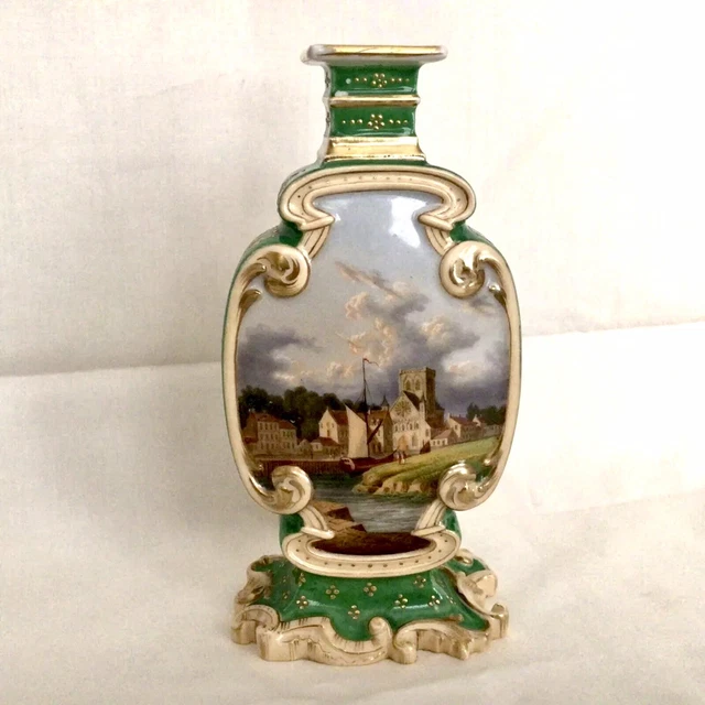 MID 18TH CENTURY Rare Bow Bottle Flask, Hand Made, Hand Painted By ...