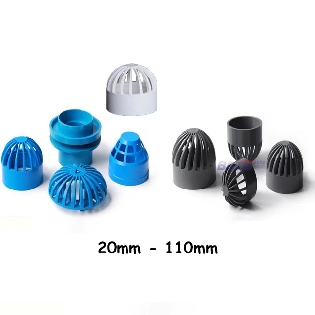 PVC PIPE FITTINGS Tank Drainage Pipe End Caps Water Drainage Filter For ...