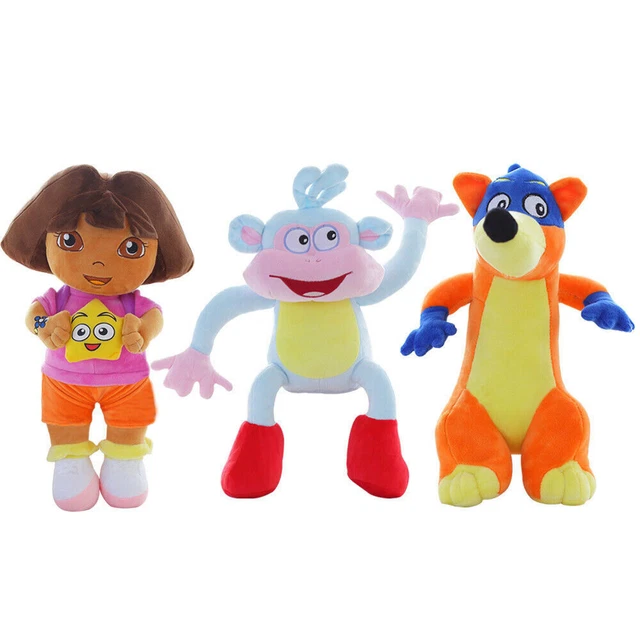 NEW DORA THE Explorer Swiper Fox Boots Monkey Plush Toy Stuffed Doll ...