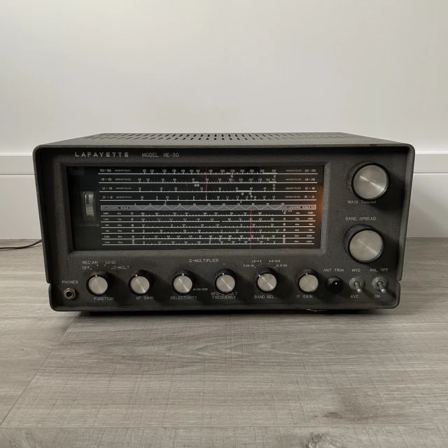 VINTAGE LAFAYETTE HE-30, Ham Radio Receiver Valve Tube £124.99 ...