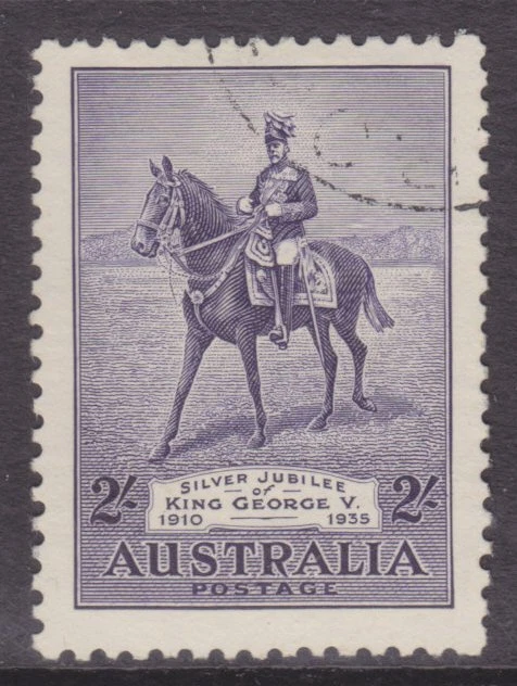 1935 SILVER JUBILEE King George V 2/- Violet CTO SG 158 (69B) EUR 20,64 - PicClick FR