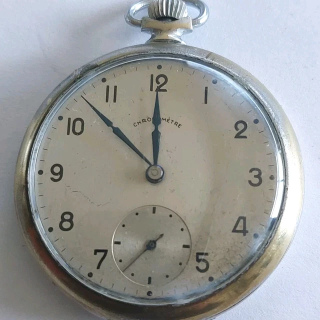 MONTRE GOUSSET CHRONOMÈTRE fonctionne diamètre 48 EUR 1,00 - PicClick FR