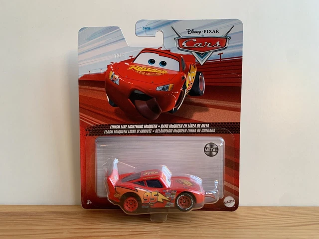 DISNEY CARS PIXAR Finish Line Lightning McQueen Zunge Mattel Metall 1: ...
