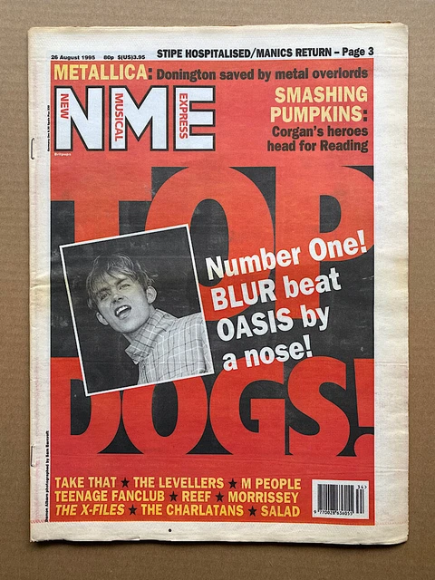 BLUR NME MAGAZINE August 26 1995 - Damon Albarn Cover Uk £12.00 ...