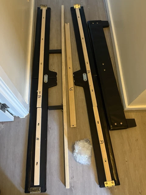 BLACK FAUX LEATHER Small Double Bed Frame £31.90 - PicClick UK