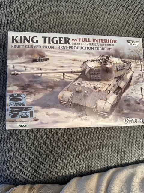 KING TIGER TANK Tiger II 1:48 Scale Military Model Kit £31.90 - PicClick UK