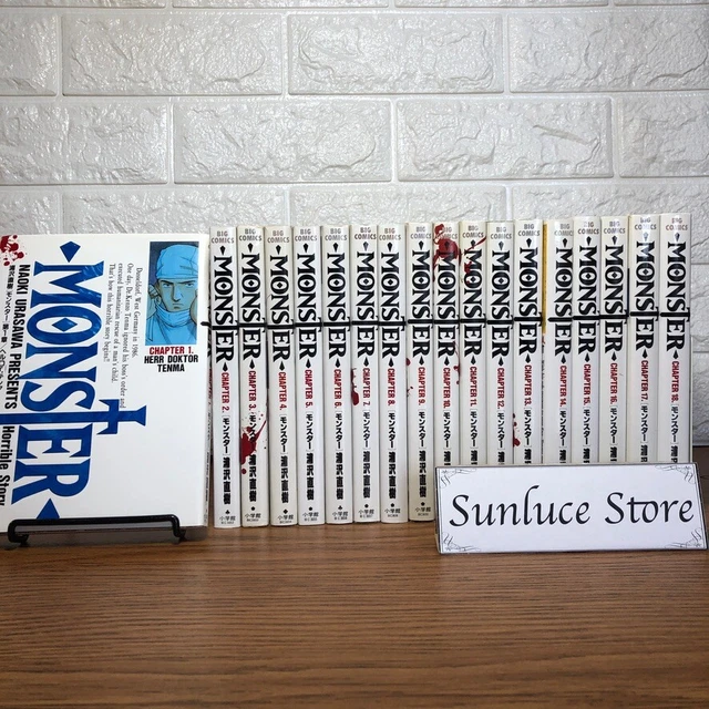 NAOKI URASAWA'S MONSTER Vol.1-18 Japanese Language Comics Full Set ...