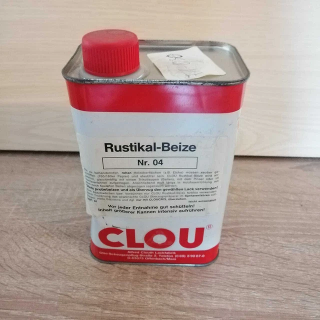 CLOU RUSTIKALBEIZE 1 Liter Holzbeize Beize Farbwahl Nr.2577 und Nr 04 ...