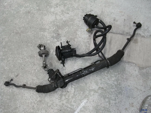 BMW E30 POWER steering rack, pipes, and pump, etc. £100.00 - PicClick UK