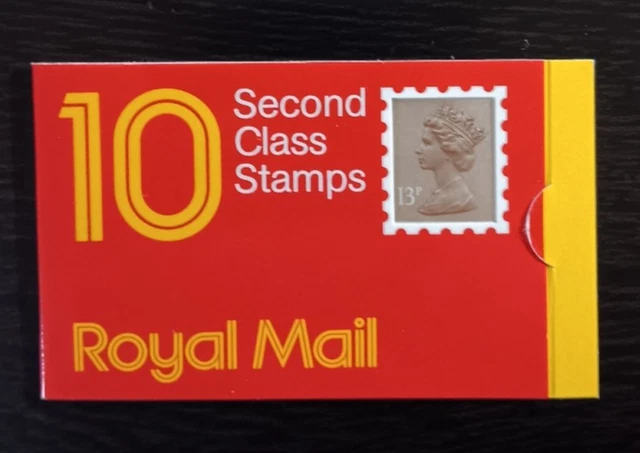 GB 1987 WINDOW stamp booklet GO1a code C round tab MNH QEII Machin 18p ...