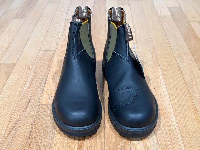 NEW BLUNDSTONE 800 Ducati Boots Black Leather Chelsea Mens US 9.5 UK 8. ...
