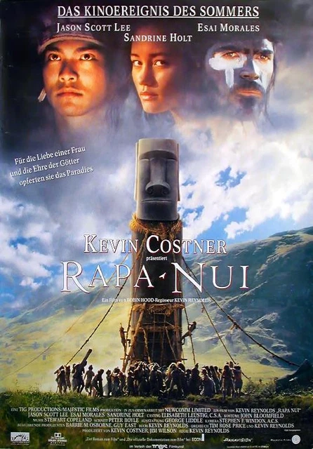 RAPA NUI KEVIN Costner Sandrine Holt Esai Morales Movie Poster A1/A0 ...