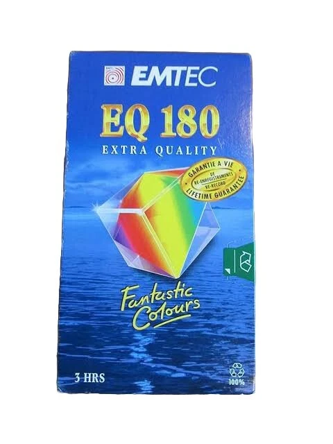 X5 RARE VINTAGE Emtec Blank Recording Vhs Tape Brand New Sealed EUR 24,14 - PicClick FR