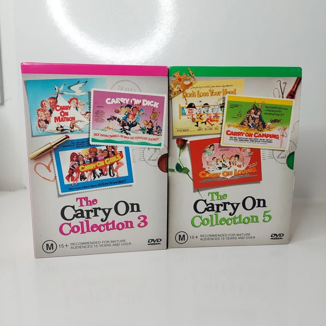 THE CARRY ON Collection 3 and 5 DVD PAL Region 4 (6 Disc Set R4) Box ...