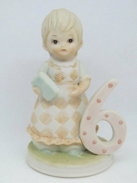VINTAGE LEFTON CHRISTOPHER Collection Porcelain Birthday Girl Age 6 ...