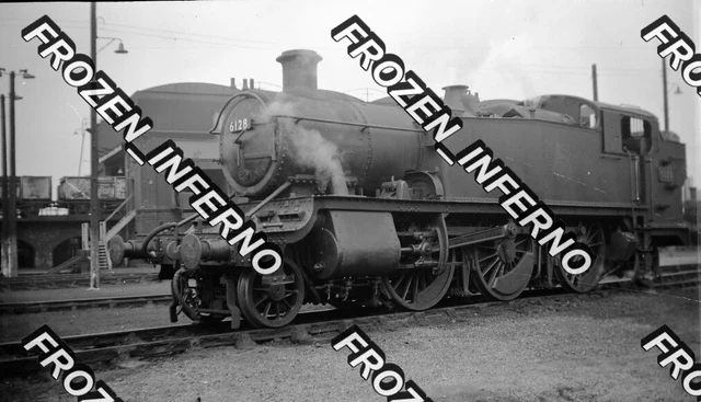 OLD TRAIN NEGATIVE.BRITISH Railways Steam Locomotive...No.6128...1950's ...