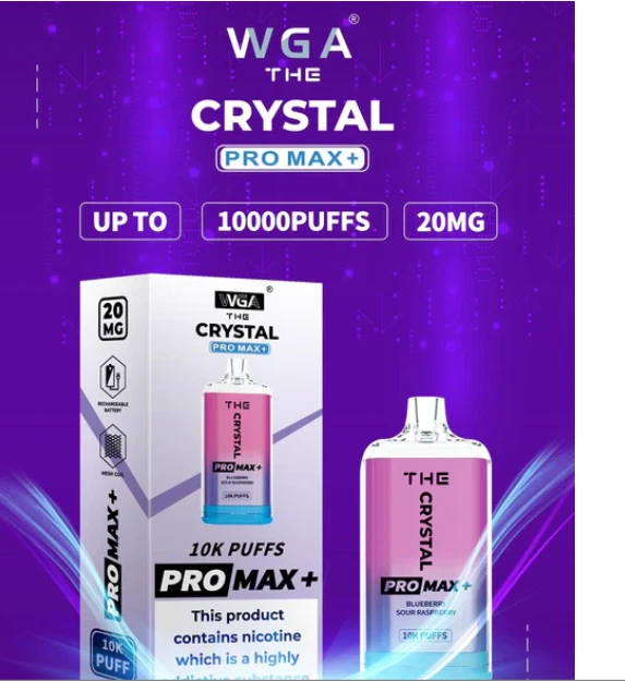 THE CRYSTAL PRO Max + 10000 Disposable Vape Puff Pod * CONTAINS ...