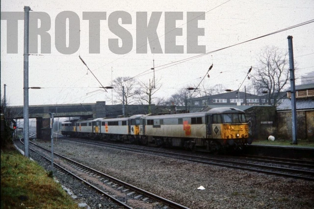 35MM SLIDE BR British Rail Electric Loco 90132 Class 90 Trowse 1993 ...