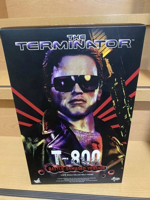 FIGURINE HOT TOYS MMS238 The Terminator T-800 Combat Ouvert Version 1/6 ...