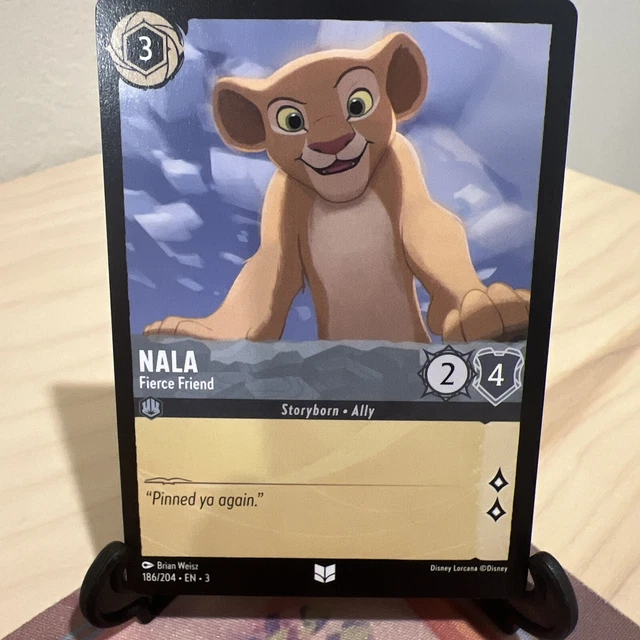 NALA « FIERCE Friend » 186/204 rare NON-FOIL Disney Lorcana : Into the ...