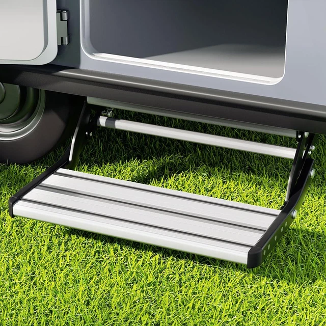 CARAVAN STEP FOLDING Pull-Out Aluminium Step Ladder RV Parts 200KG $218 ...