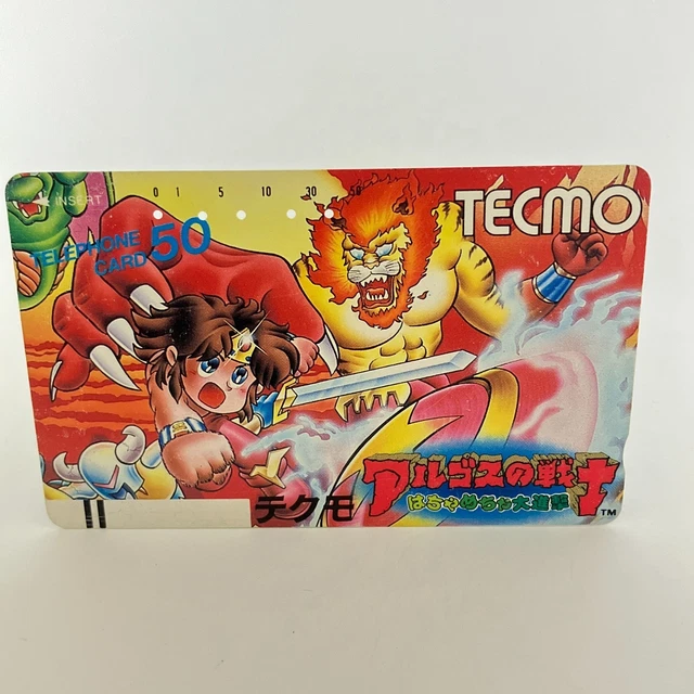 RYGAR 1989 TECMO game telephone card rare teleca £36.32 - PicClick UK