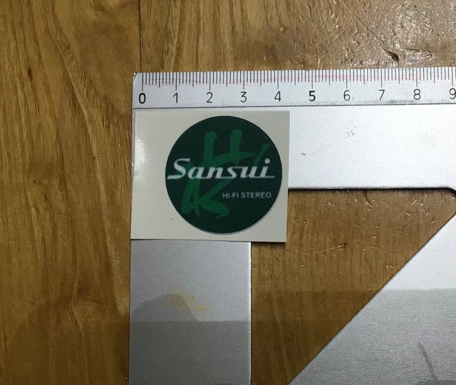 STICKER EMBLEM Sansui logo Amp Amplifier Ampli Tube Platine Tuner ...