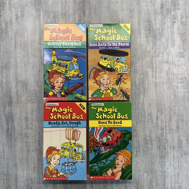 4 THE MAGIC School Bus VHS Energized, Ants In Pants, Ready Set Dough ...