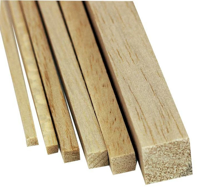 BALSA STRIP (1/4X1/4X36&) (Pk5), Cut Of Wood Strip, Length 915Mm, For ...